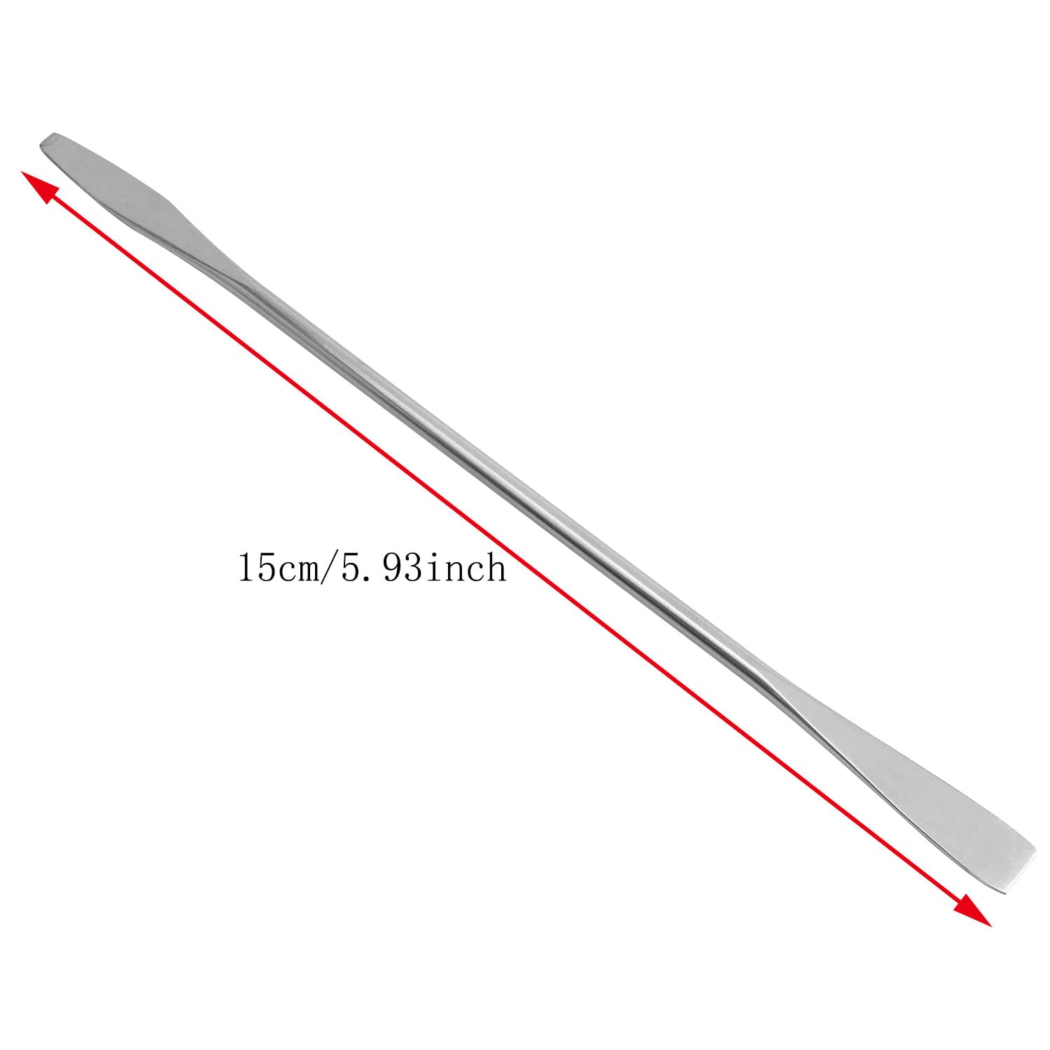 Haidong Stainless Steel Lab Mini Double Ended Spatula Stainless Steel Palette Stick Two Different Specifications Lab Spatula Micro Double Ended Spatula-2PCS