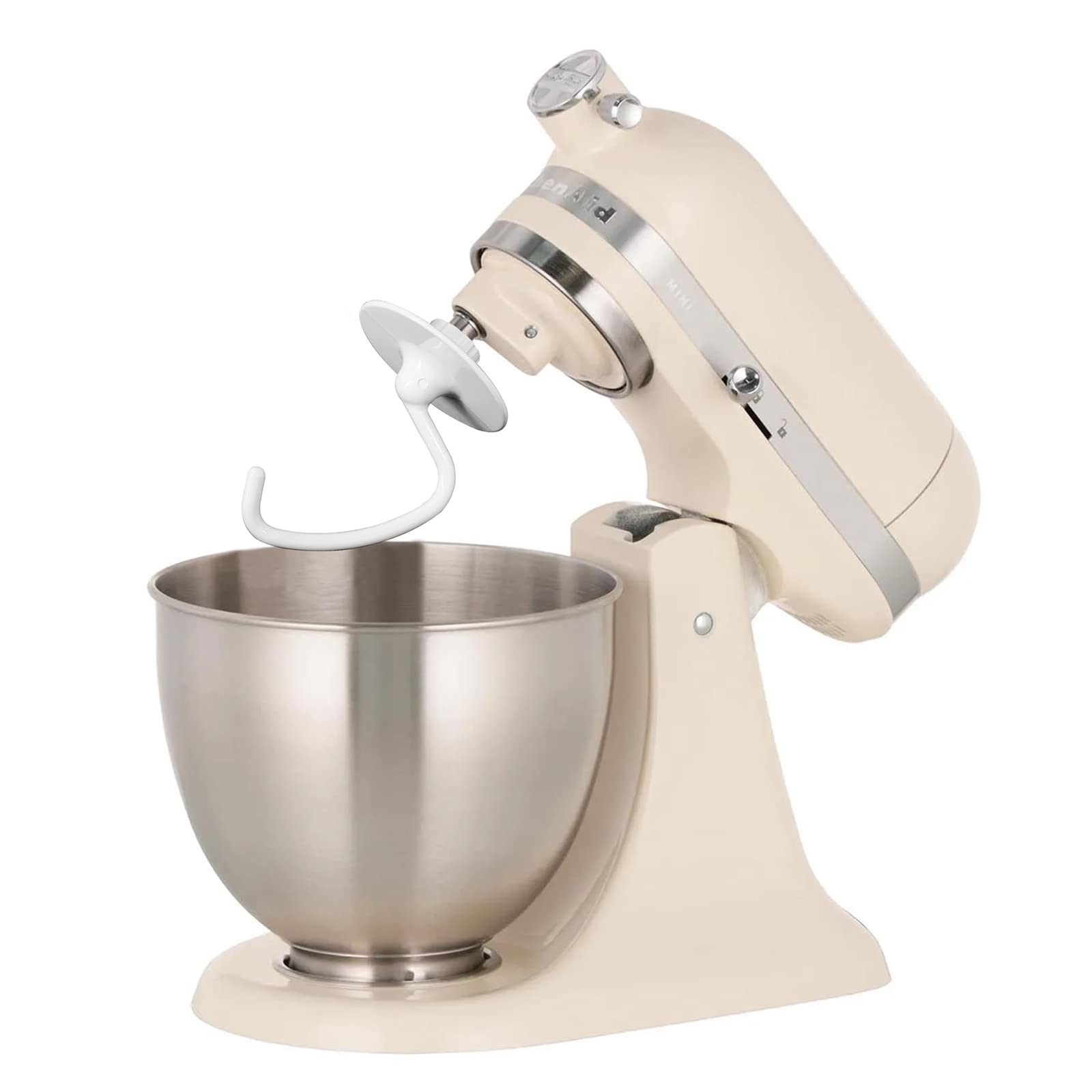 K45DH Dough Hook Replacement for KitchenAid Mixers - Compatible with K45, K45SS, KSM90, KSM110, KSM150 Tilt-Head Stand Mixers, 4.5-5 Quart Bowls - Coated C-Shaped Hook for Kneading Yeast Doughs
