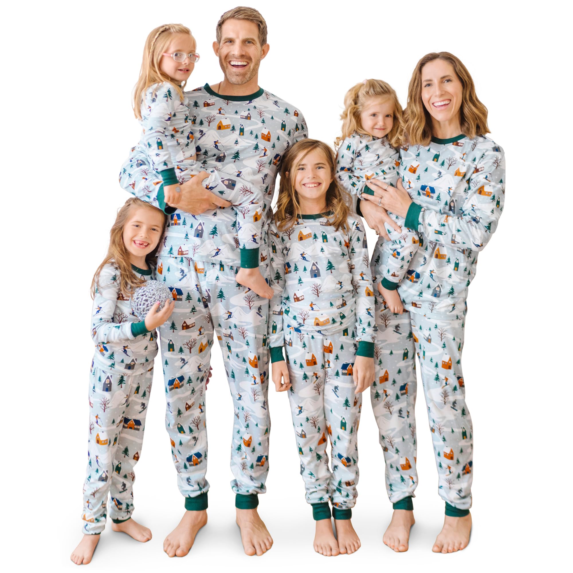 The Children's Place,GROUP 1 - Family Matching, Christmas Pajama Sets, Cotton,6