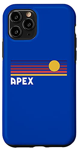 iPhone 11 Pro Apex North Carolina Classic Retro Vintage Style Sunset City Case
