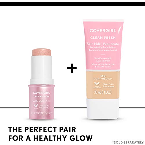 COVERGIRL, Clean Fresh Skin Milk Foundation, Medium, 1 Fl Oz (Pack of 1)