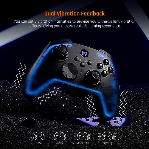 BIGBIG WON Wireless Switch Controllers for Nintendo Switch/PC Windows/Android/IOS, Bluetooth Wired PC Game Controller With 6-Axis Gyro/Vibration/Turbo/NFC/Wake-Up, Gaming Controller with Charging Dock