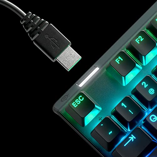 SteelSeries Apex Pro TKL Mechanical Gaming Keyboard, Adjustable Actuation Switches, OLED Smart Display, German QWERTZ Layout