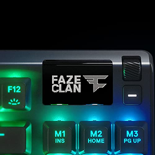 SteelSeries Apex Pro TKL Mechanical Gaming Keyboard, Adjustable Actuation Switches, OLED Smart Display, German QWERTZ Layout