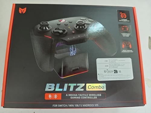 BIGBIG WON Wireless Switch Controllers for Nintendo Switch/PC Windows/Android/IOS, Bluetooth Wired PC Game Controller With 6-Axis Gyro/Vibration/Turbo/NFC/Wake-Up, Gaming Controller with Charging Dock