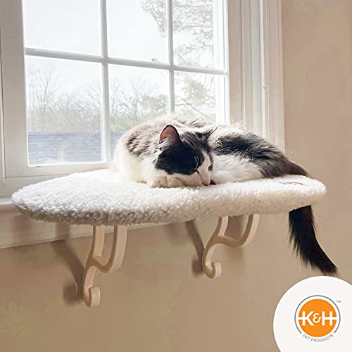 K&H Pet Products Thermo-Kitty Sill Heated Cat Bed, Fleece, 6W