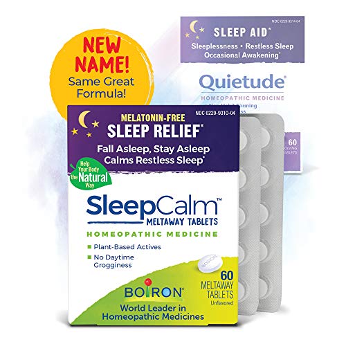 Boiron SleepCalm Sleep Aid for Deep, Relaxing, Restful Nighttime Sleep - Melatonin-Free and Non Habit-Forming - 60 Count (Pack of 2)