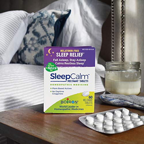 Boiron SleepCalm Sleep Aid for Deep, Relaxing, Restful Nighttime Sleep - Melatonin-Free and Non Habit-Forming - 60 Count (Pack of 2)