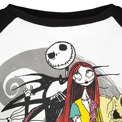 Disney Nightmare Before Christmas Sally Oogie Boogie Toddler Girls 2 Pack Long Sleeve T-Shirts Black/Grey 4T