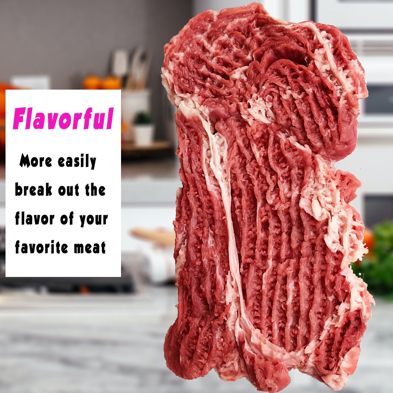 【PLUS】Meat Tenderizer for All KitchenAid and Cuisinart Household Stand Mixers- Mixers Accesssories Attachment with Stainless Steel Gears, White【Improved Extended New Version】