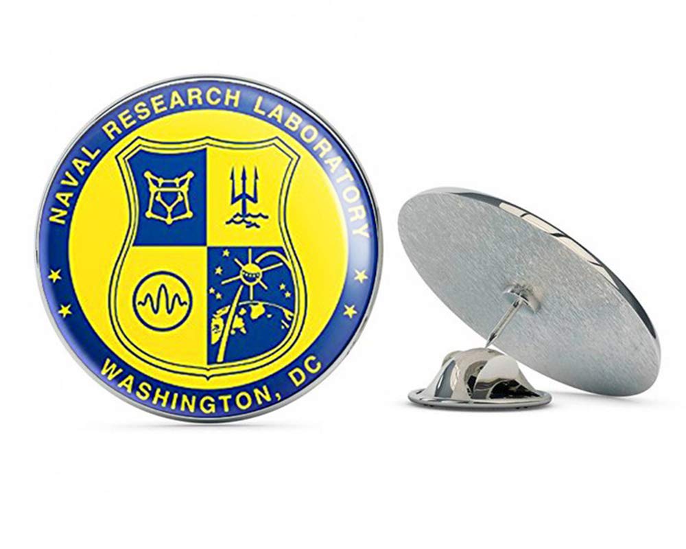 NYC Jewelers Round Naval Research Labs Seal (Logo Navy Insignia NRL) Metal 0.75" Lapel Hat Pin Tie Tack Pinback