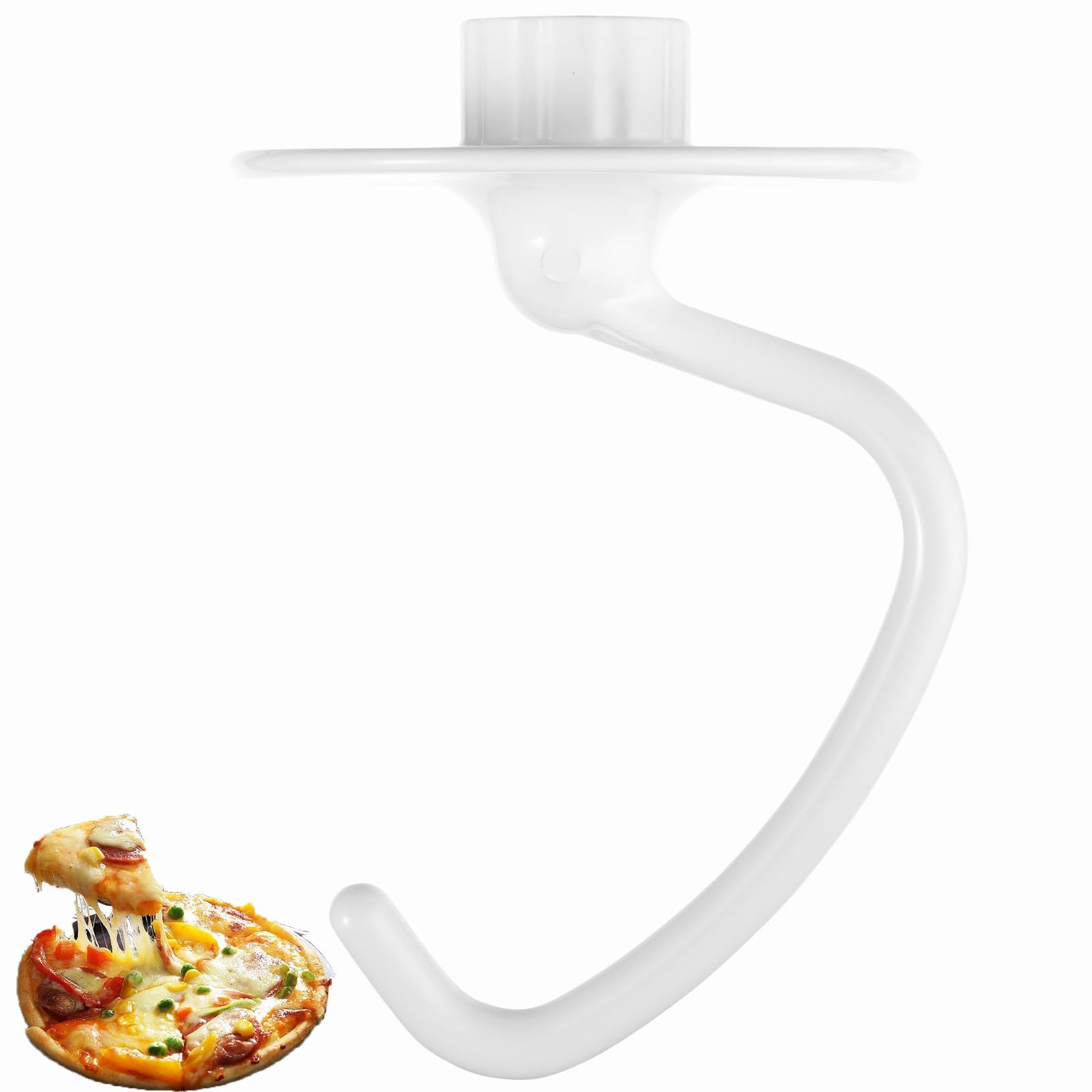 K45DH Coated Dough Hook for KitchenAid Mixer, Attachment for Kitchen Aid K45 K45SS KSM90 KSM150 Tilt-Head Stand Mixers, 4.5/5.0 Quart Bowel
