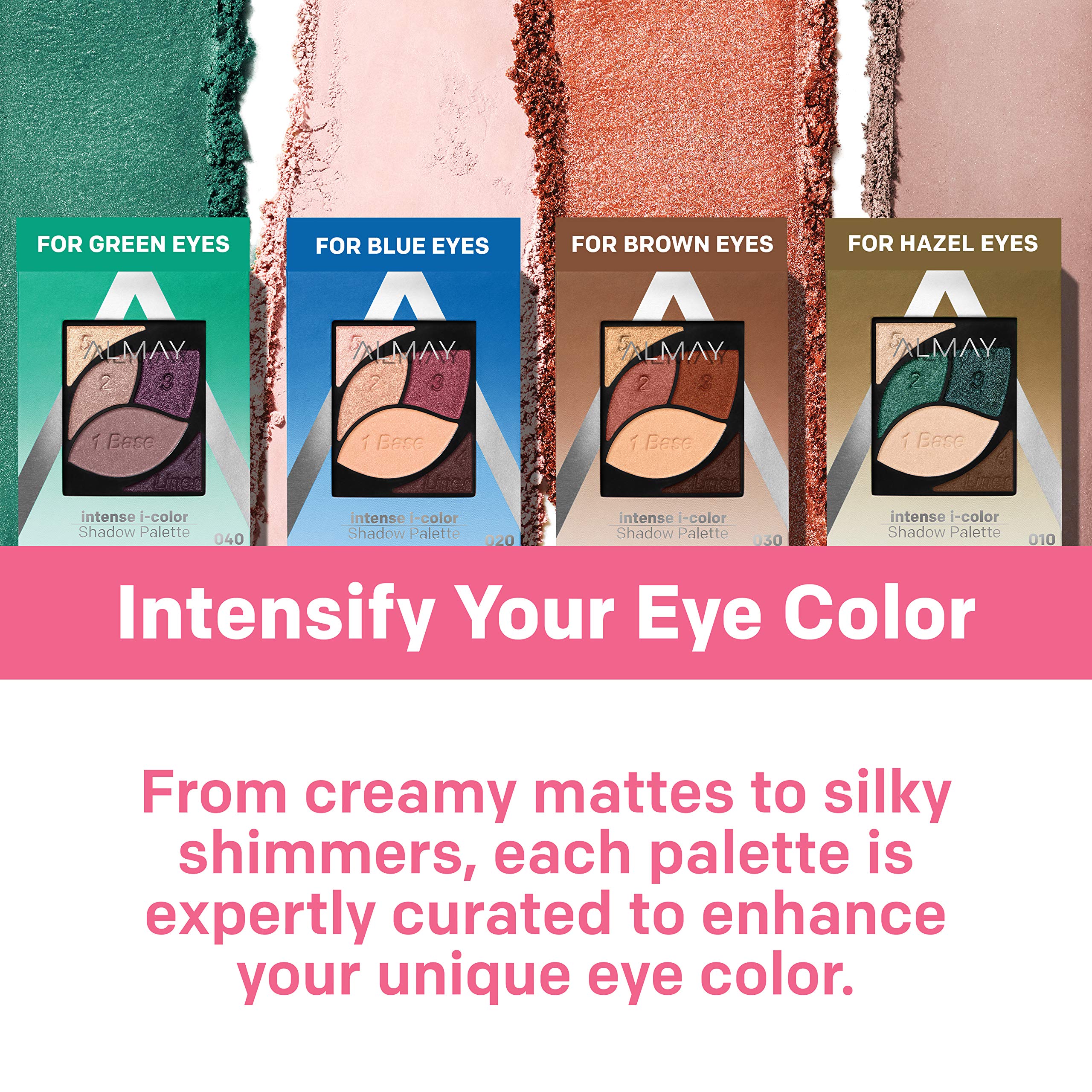 Almay Eyeshadow Palette, Longlasting Eye Makeup, Primer Enriched with Antioxidant Vitamin E, Hypoallergenic, 020 Blue Eyes, 0.1 Oz