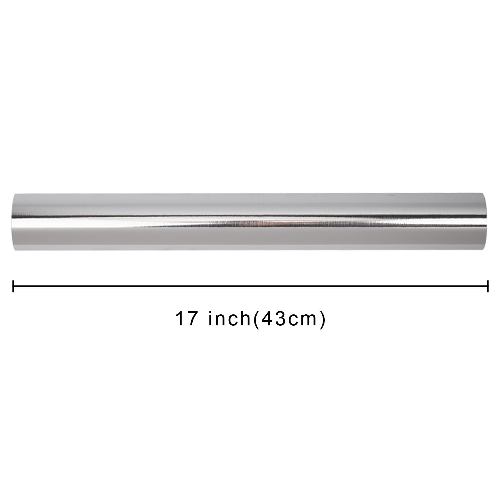 Flyhill Silver Wrapping Paper-17inch*32.8ft(46.8 sq.ft.-Metallic Solid Color with Mirror Finish Gift Wrap for Birthday,Wedding,Bridal Shower,Mothers Day