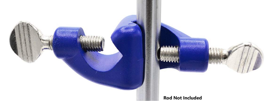 EISCO Bosshead, Heavy Duty - Fits Rods up to 16mm - Screw Adjustable - Thick Casting for Heavy Loads - Powder Coated Zinc Alloy - High Torsional Strength - Research, Industrial Lab Grade