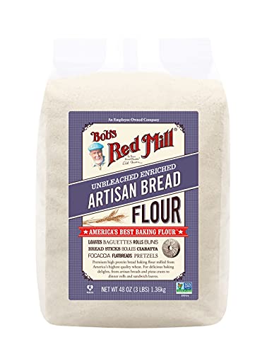 Bob's Red Mill Artisan Bread Flour, 48 Ounce (Pack of 4), Packaging may vary.
