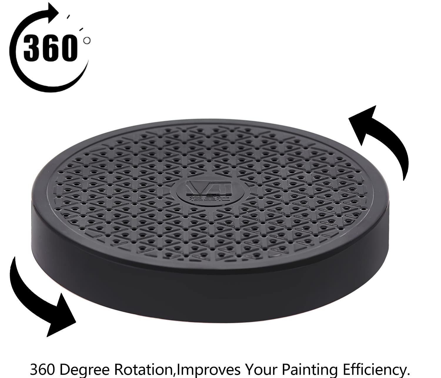 360 Degree Rotation Model Painting Stand Base Holder with 20 Pack Model Painting Alligator Clip Stick for Airbrush Hobby