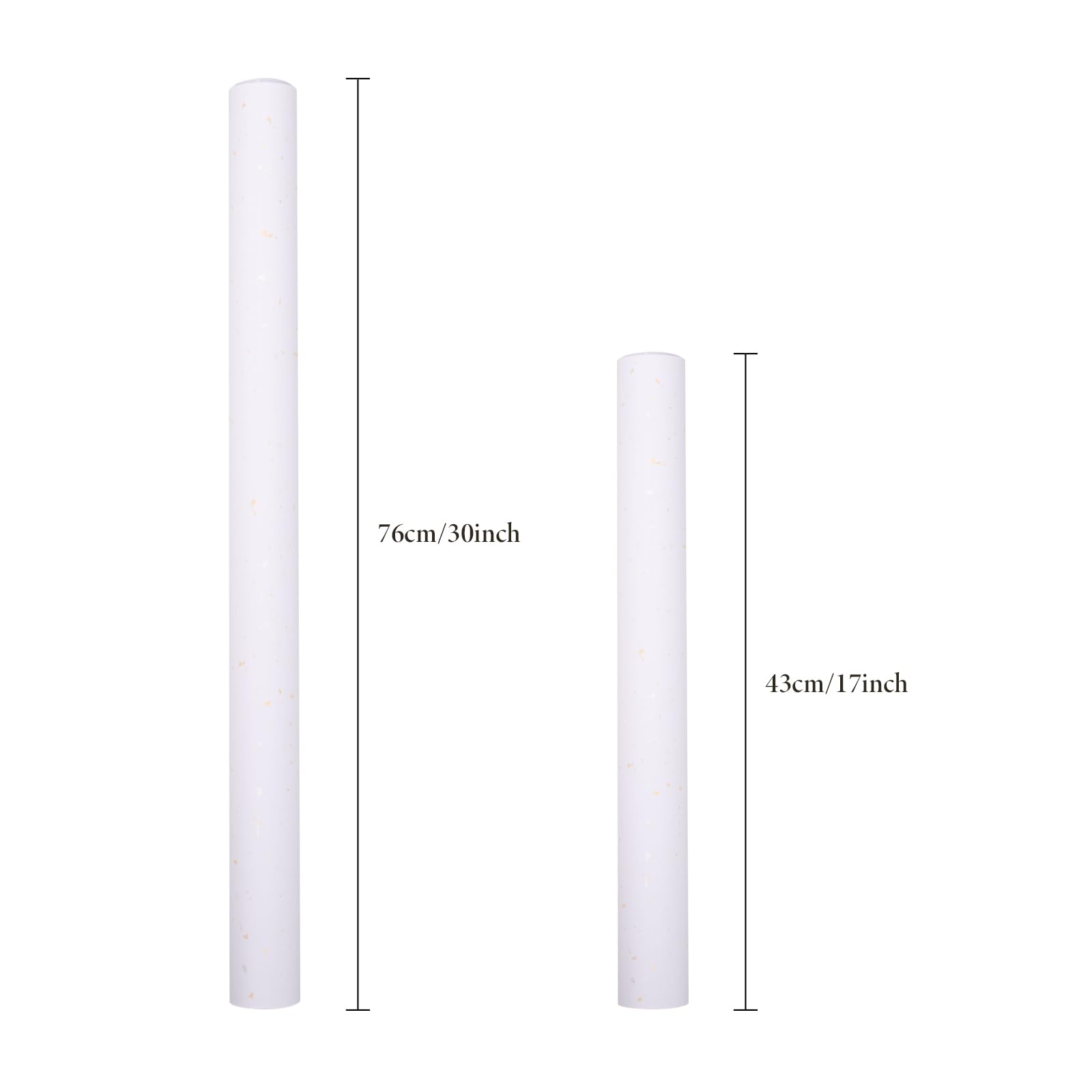 Homeral Wrapping Paper Roll-17inch x 16.5ft White with Silver and Gold Foil Flake for Christmas, Birthday, Wedding, Bridal Shower, Anniversaries, Party