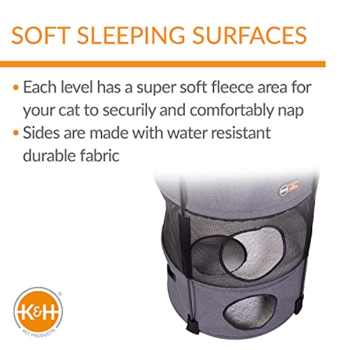 K&H PET PRODUCTS Kitty Tower Classy Gray 22 X 30 Inches
