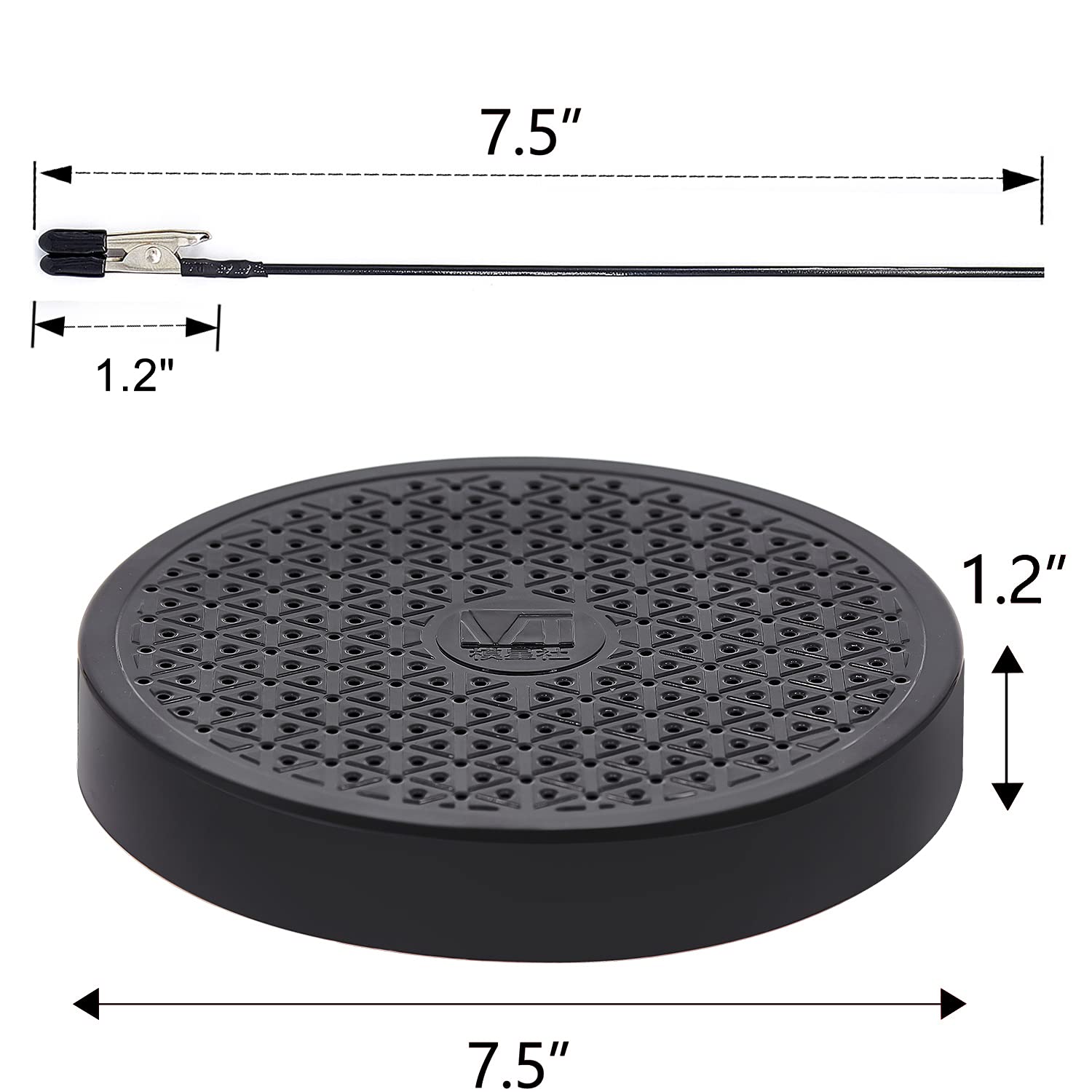 360 Degree Rotation Model Painting Stand Base Holder with 20 Pack Model Painting Alligator Clip Stick for Airbrush Hobby