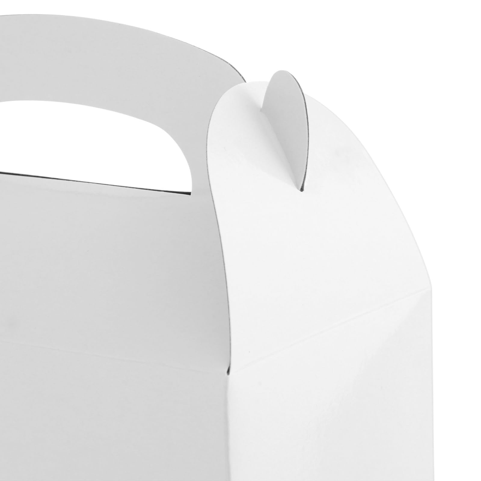 24 Pack White Gable Boxes for Party Favors, Goodies & Treats, Kids Birthday & Wedding, 6.2 x 3.5 x 3.5 In