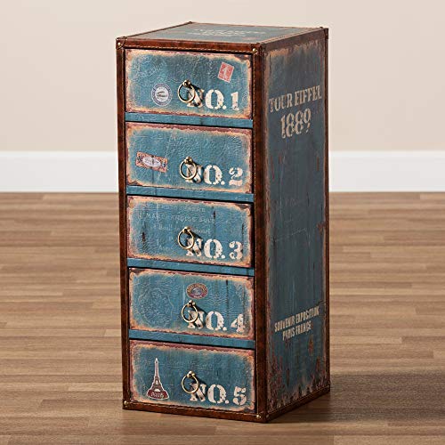 Baxton Studio Multipurpose Shelving and Cabinets, Blue