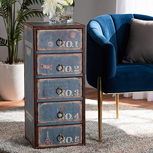 Baxton Studio Multipurpose Shelving and Cabinets, Blue