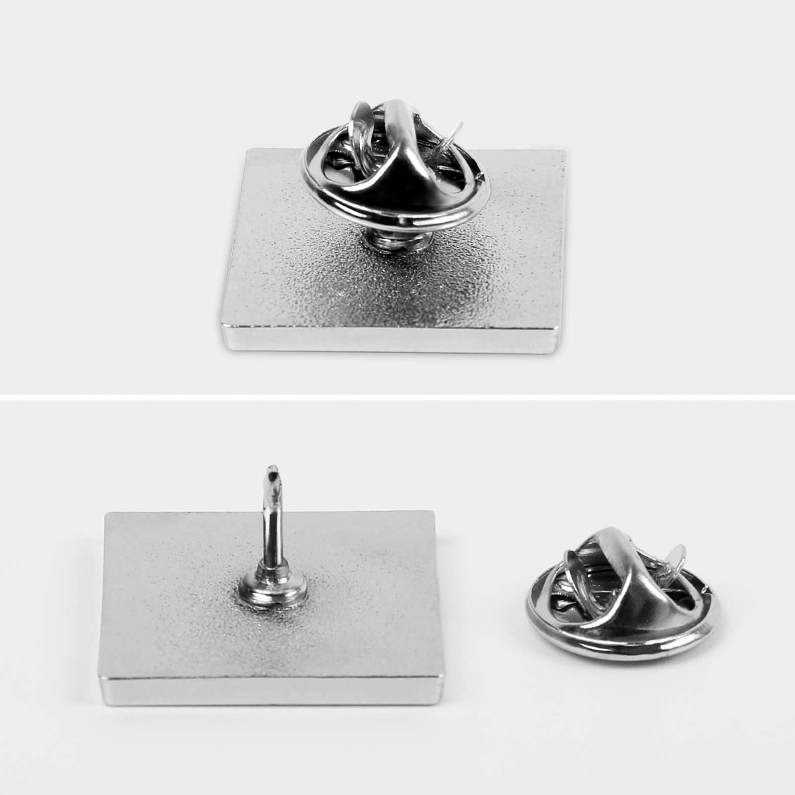 Medical Lab Tools Science Square Badge Metal Button Badge Decorative Button Brooch Lapel Pins