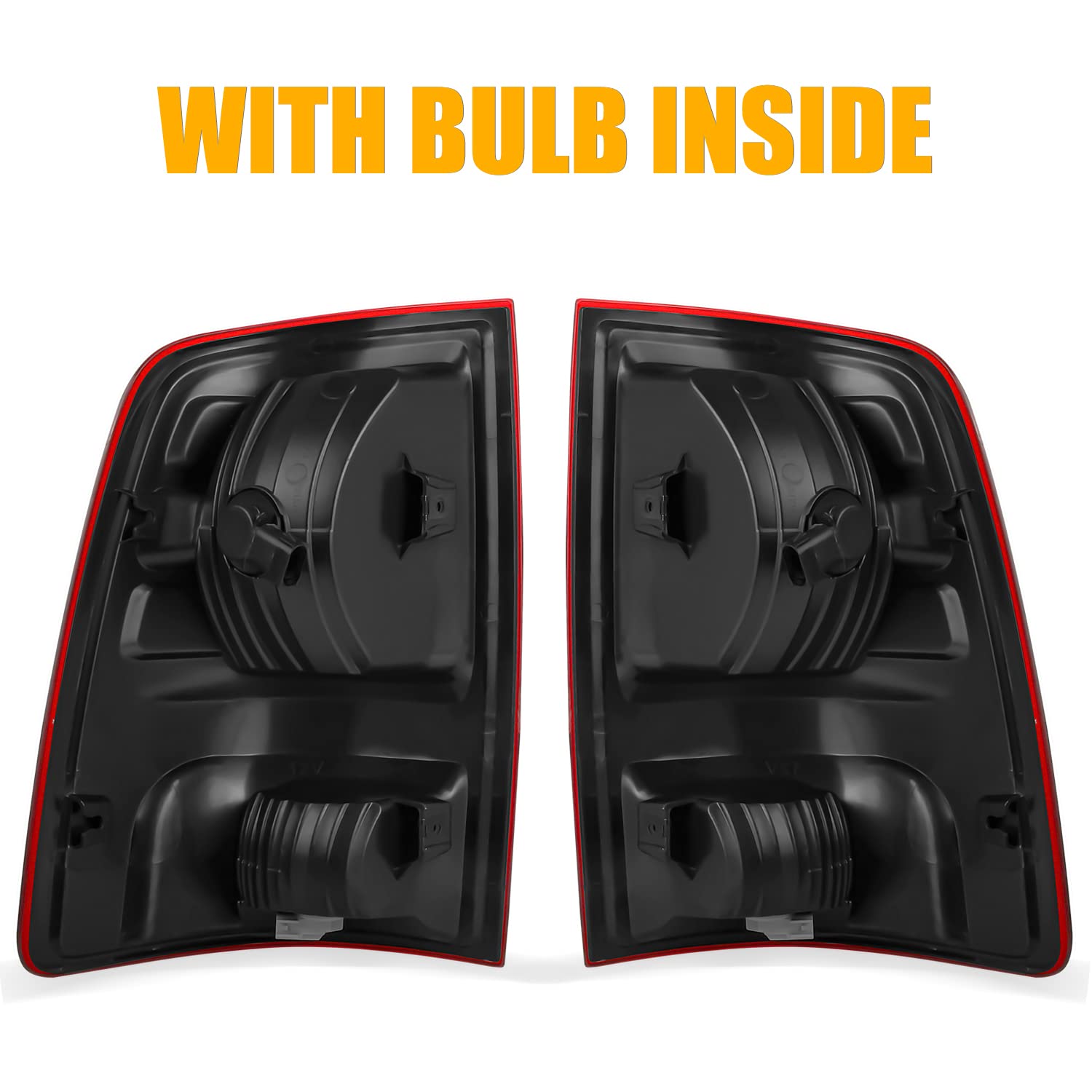 Wztepeng Ram Tail Light Compatible With 2009-2018 Dodge Ram 1500 2500 3500 Taillight With Bulb Inside (Driver And Passenger Side)