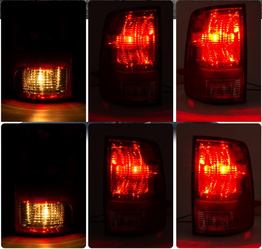 Wztepeng Ram Tail Light Compatible With 2009-2018 Dodge Ram 1500 2500 3500 Taillight With Bulb Inside (Driver And Passenger Side)