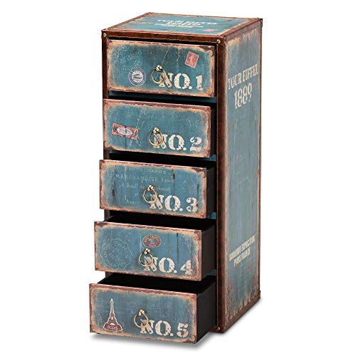 Baxton Studio Multipurpose Shelving and Cabinets, Blue