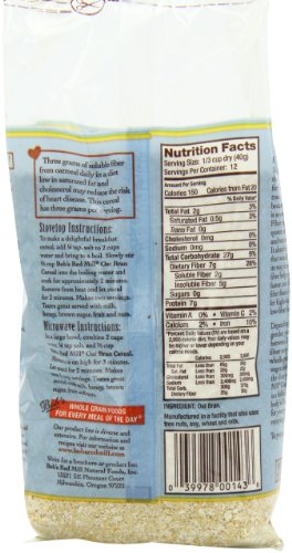 Bob's Red Mill Cereal Oat Bran, 18 Ounce (Pack of 4)