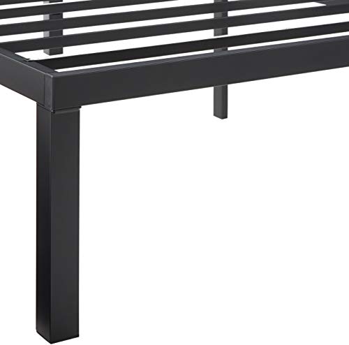ZINUS Luis 16 Inch QuickLock Metal Platform Bed Frame / Mattress Foundation with Steel Slat Support / No Box Spring Needed / Easy Assembly, Twin