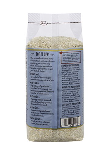 Bob's Red Mill Cereal Oat Bran, 18 Ounce (Pack of 4)