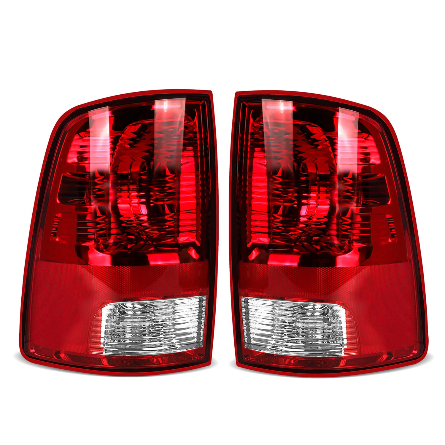 Wztepeng Ram Tail Light Compatible With 2009-2018 Dodge Ram 1500 2500 3500 Taillight With Bulb Inside (Driver And Passenger Side)