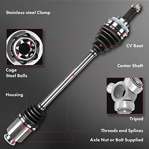 A-Premium CV Axle Shaft Assembly Compatible with Honda Foreman 400 1997-2001, FourTrax Foreman 400 1995-1996, Front Left & Right 2-PC Set