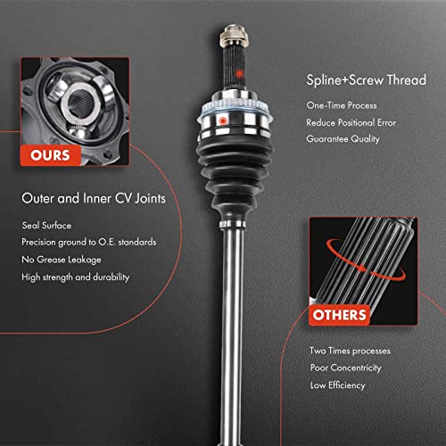 A-Premium CV Axle Shaft Assembly Compatible with Honda Foreman 400 1997-2001, FourTrax Foreman 400 1995-1996, Front Left & Right 2-PC Set
