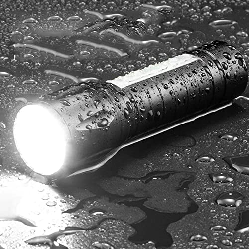 ESASAM Handheld Flashlights, Portable USB Rechargeable LED Flashlight Built-in BatteryTactical Torch Flashlights 3Modes Work Light Emergency Lanterna