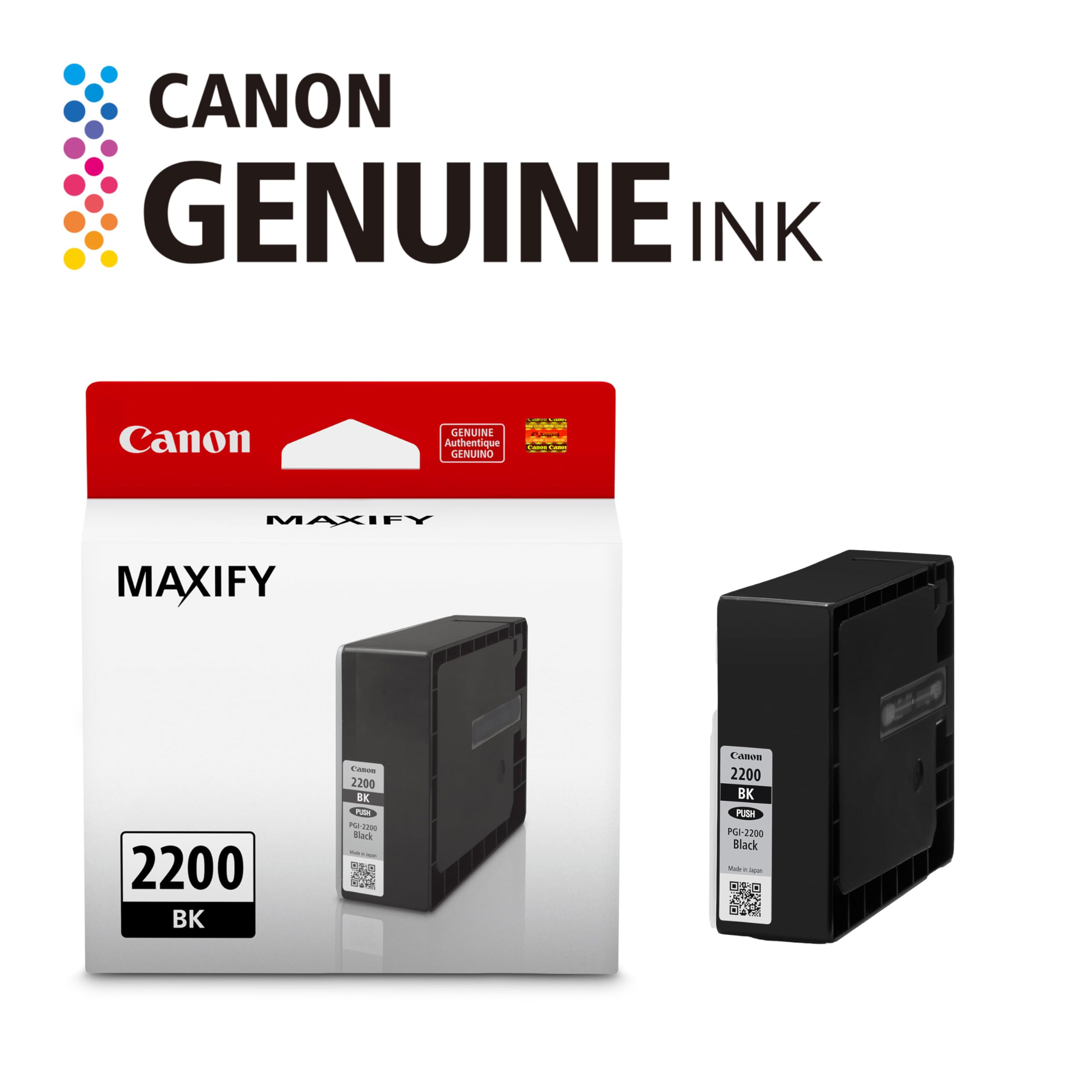 Canon PGI-2200 Pigment Black Ink Tank Compatible to IB4120, MB5420, MB5120, IB4020, MB5020, MB5320