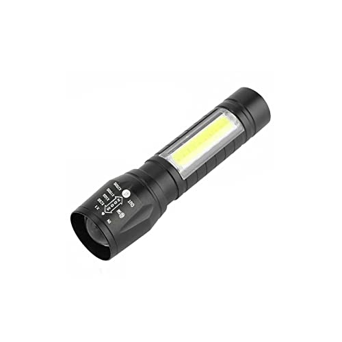 ESASAM Handheld Flashlights, Portable USB Rechargeable LED Flashlight Built-in BatteryTactical Torch Flashlights 3Modes Work Light Emergency Lanterna