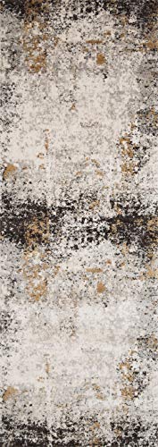 Loloi II Alchemy Collection ALC-02 Granite/Gold, Contemporary 7'-11" x 10'-6" Area Rug