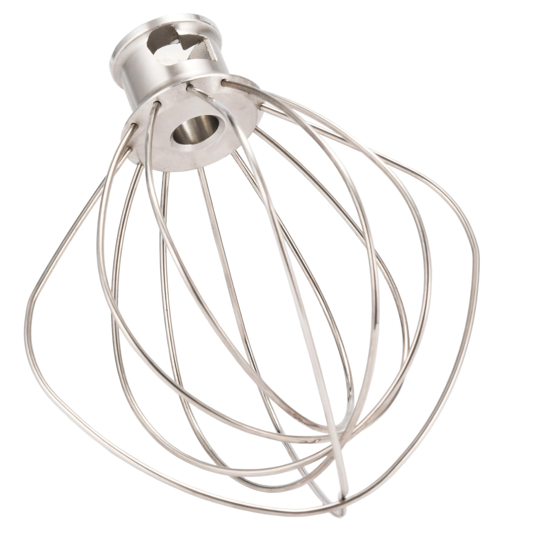 K45WW Stainless Steel Wire Whip for KitchenAid Artisan Series Tilt-Head Mixer 5 Quart Bowl, 6 Wire whisk Fits for Artisan Mixer, Heavy Duty, Dishwasher Safe, Balloon Whisk