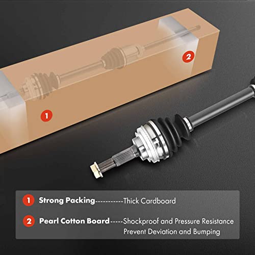 A-Premium Axle Shaft Assembly Compatible with Volvo C70 2001-2007, S70 2000, V70 2000, Automatic Transmission, Front Right Passenger Side, Replace# 1700-206326