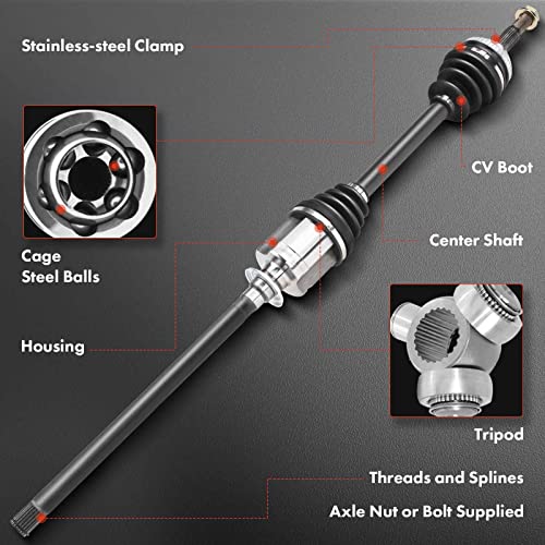 A-Premium Axle Shaft Assembly Compatible with Volvo C70 2001-2007, S70 2000, V70 2000, Automatic Transmission, Front Right Passenger Side, Replace# 1700-206326