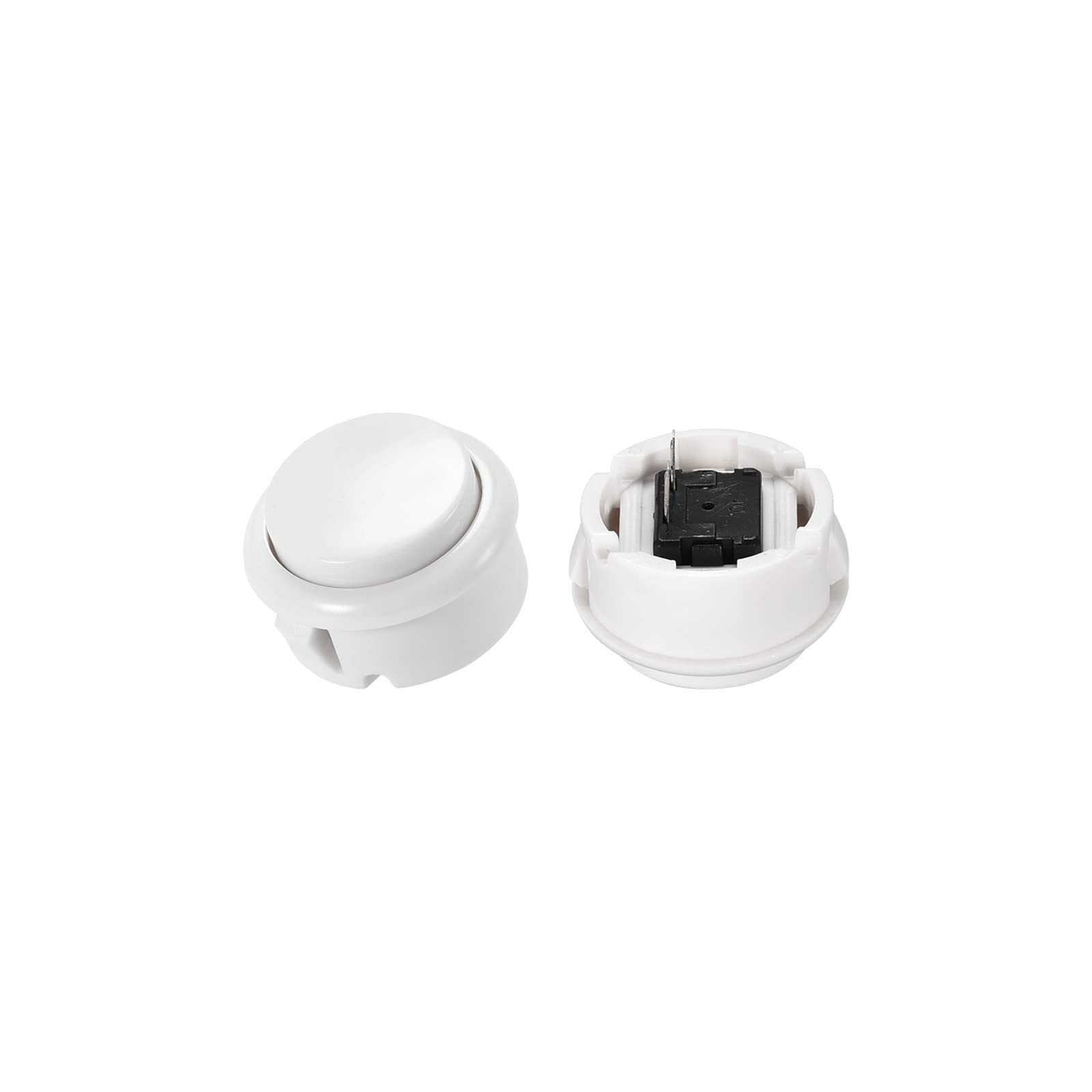 Rebower Momentary Game Push Button Switches Game Button [Arcade Video Games] 30mm Red/Green/Blue/Yellow/Black/White 12