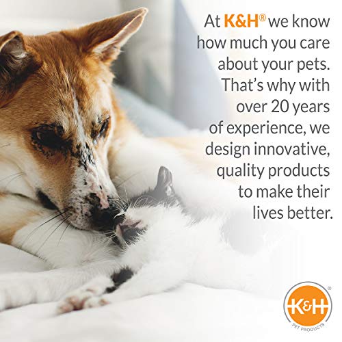 K&H Pet Products Deluxe Lectro-Soft Outdoor Heated Bed Large Chocolate/Tan 34.5" x 44.5" 60W