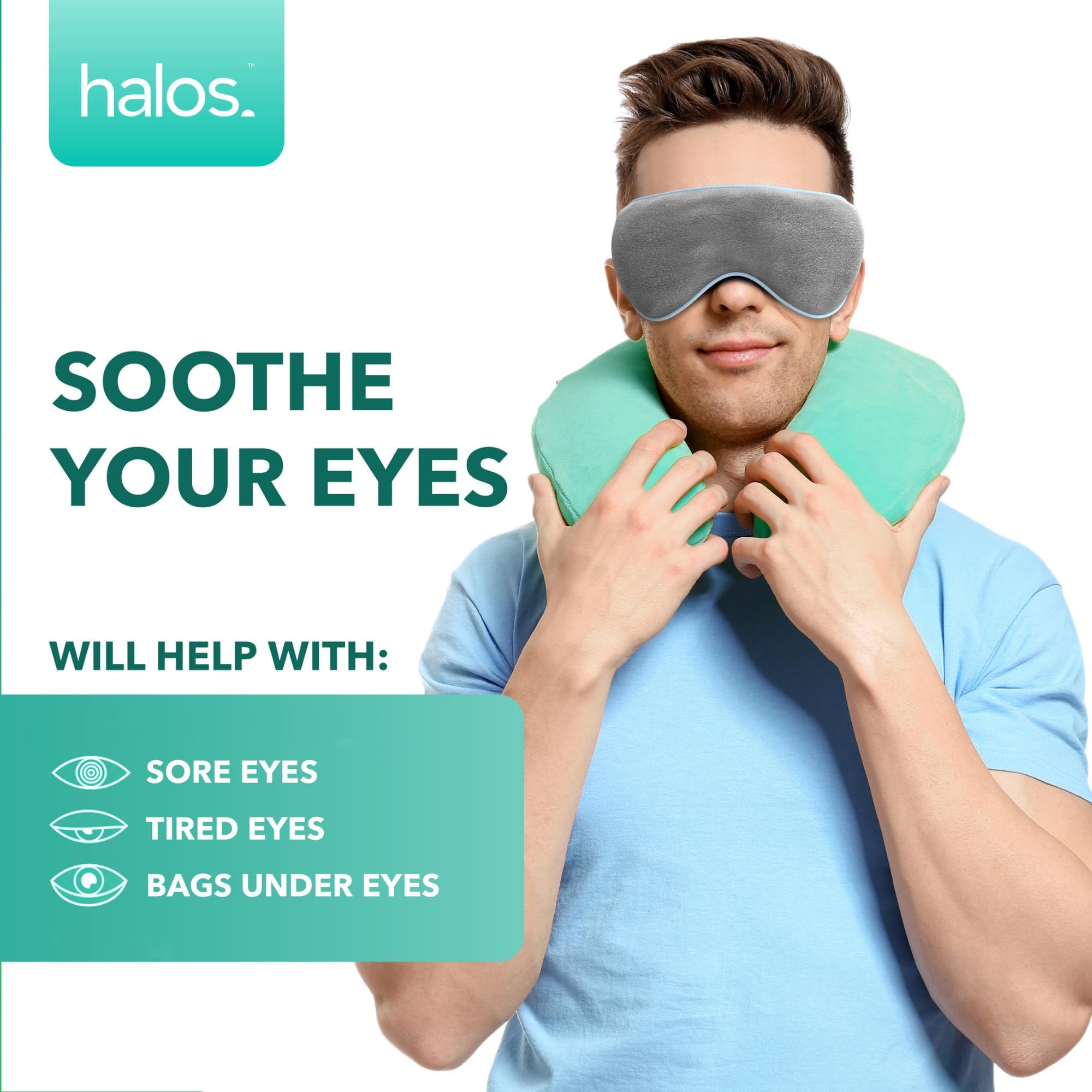 Microwave Activated Warm Eye Compress for Dry Eyes, Blepharitis & Stye Eye Treatment - Heated Eye Masks for Dry Eyes - Dry Eye Therapy Mask & Eye Compress Moist Heat Delivers Warm Compress for Eyes