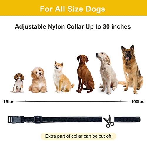 PATPET Vibrating Dog Collar No Shock - Dog Training Collar with Remote Up to 1000ft Range, Rechargeable Waterproof Vibration Collar for Dogs with 3 Training Modes, No Prongs and No Shock