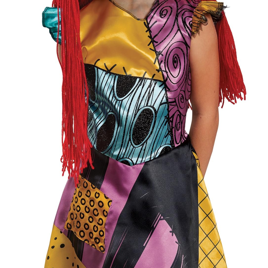Disguise Disney Sally Nightmare Before Christmas Deluxe Girls' Costume, S (4-6x)