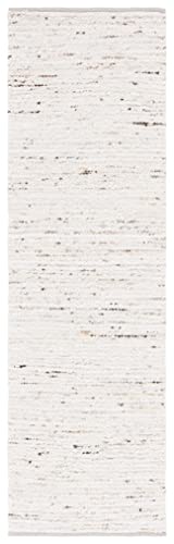Safavieh Natura Collection 2'3" x 8' Ivory/Gold NAT350D Handmade Flat Weave Wool & Cotton Runner Rug